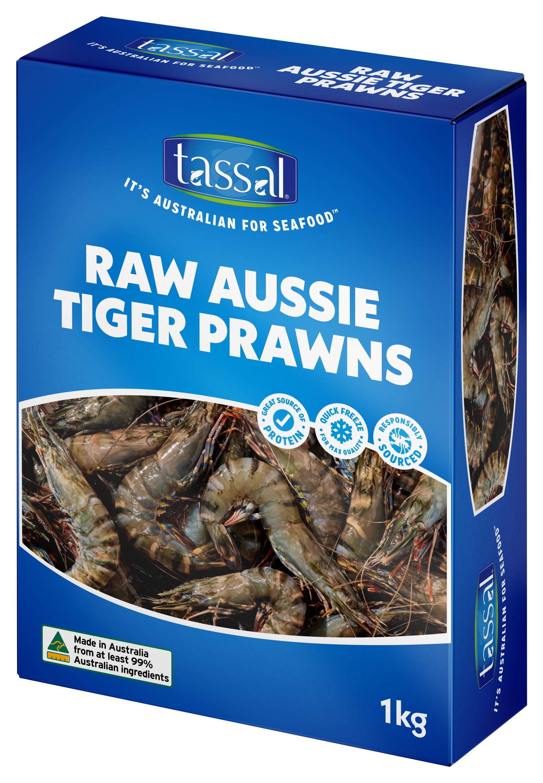 Tassal Renders 1Kg Prawn Carton Raw 3D75 (003) - Tassal Aussie Seafood