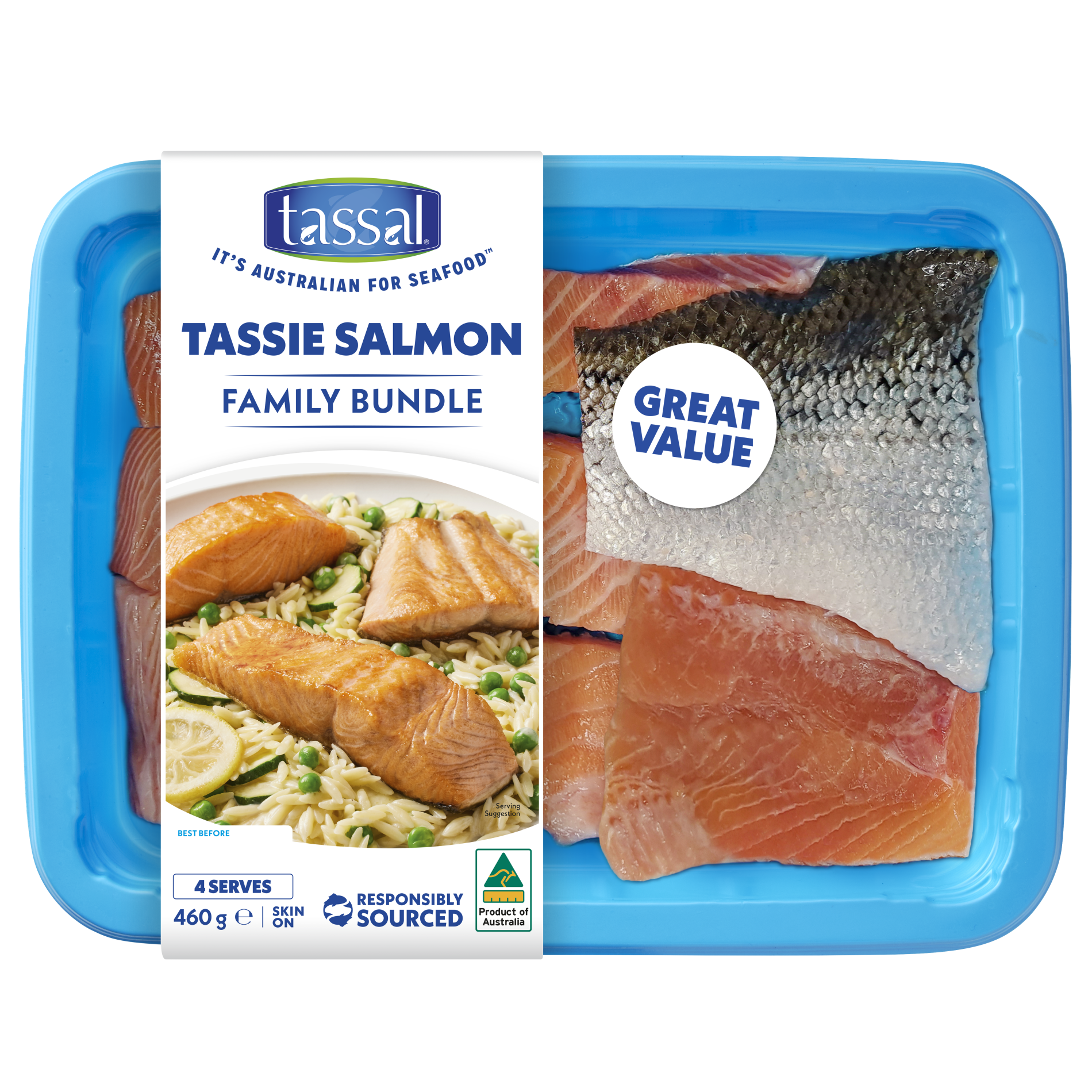 Tassal Salmon Family Bundle 460g HR - Tassal Aussie Seafood